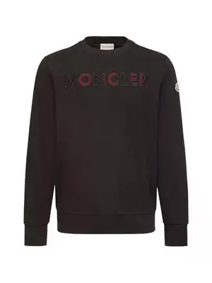 Moncler Logo-embroidered Crew-neck Sweatshirt