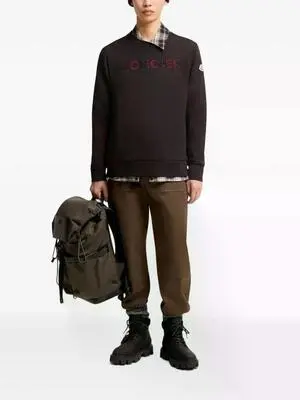 Moncler Logo-embroidered Crew-neck Sweatshirt