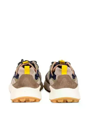 FLOWER MOUNTAIN Panelled Sneakers - Brown