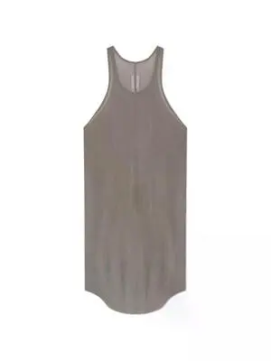 Rick Owens Ribbed-knit Curved-hem T-shirt