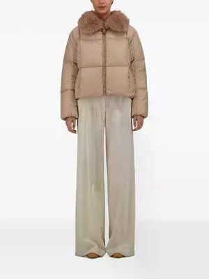 Herno Faux Fur Trim Padded Jacket