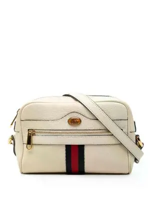 Gucci 2016-2026 Mini Calfskin Web Ophidia Crossbody Bag - Neutrals