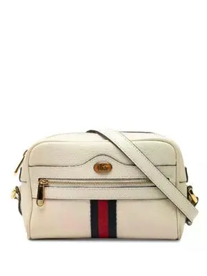 Gucci 2016-2026 Mini Calfskin Web Ophidia Crossbody Bag - Neutrals