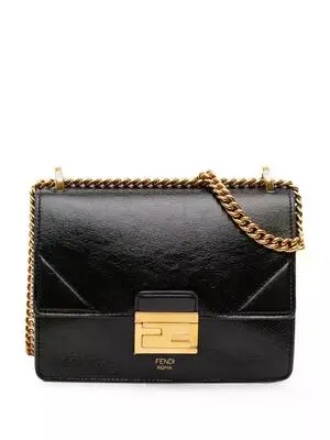 Fendi 2012-2026 Small Leather Kan U Crossbody Bag
