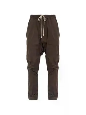 Rick Owens Drawstring Dropped-crotch Trousers - Brown