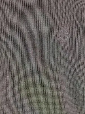 Giorgio Armani Ribbed-knit Crew Neck Sweater
