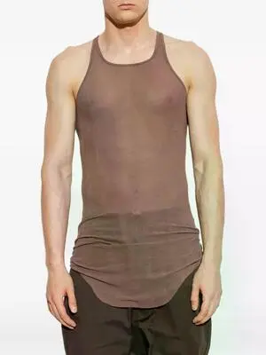 Rick Owens Ribbed-knit Racerback Tank Top