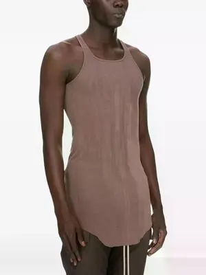 Rick Owens Ribbed-knit Racerback Tank Top