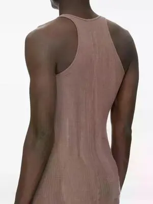 Rick Owens Ribbed-knit Racerback Tank Top