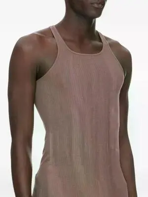 Rick Owens Ribbed-knit Racerback Tank Top