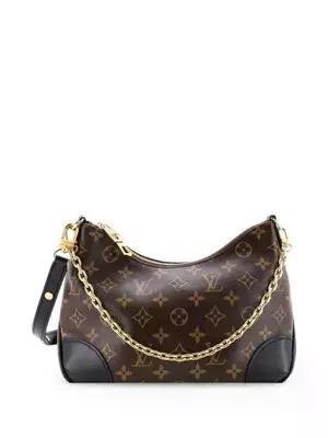 LOUIS VUITTON Boulogne Nm Handbag Monogram Canvas Shoulder Bag - Black