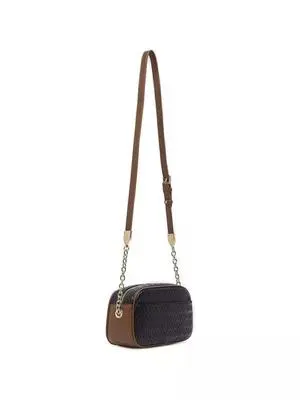 Liu Jo Monogram Embossed Cross Body Bag - Black