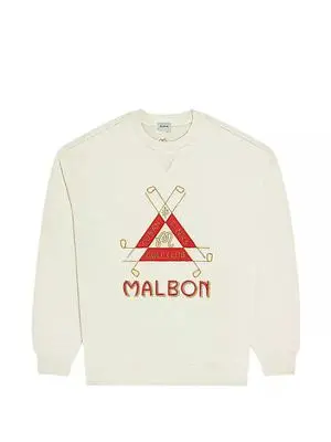MALBON Trinity Logo-embroidered Crew Neck Sweater