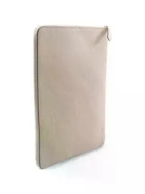Fendi 2010s Pebbled Leather Coin Purse - Neutrals