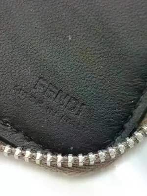 Fendi 2010s Pebbled Leather Coin Purse