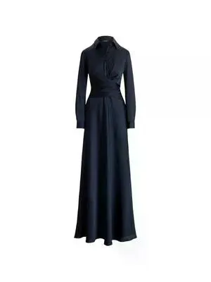 Ralph Lauren Aniyah Pleated Crisscross Gown