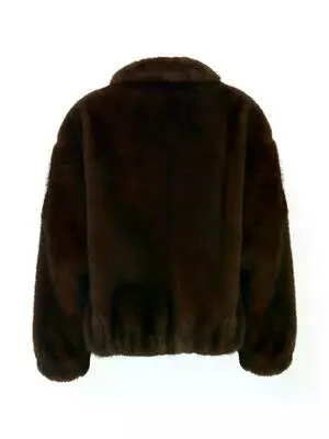 VALENTINI 1972 Faux-fur Wide Collar Jacket