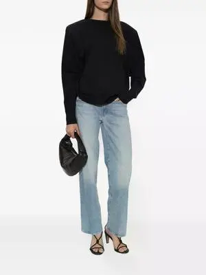 MOTHER Heart-patch Straight-leg Jeans