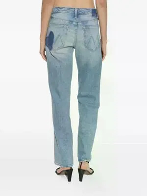 MOTHER Heart-patch Straight-leg Jeans