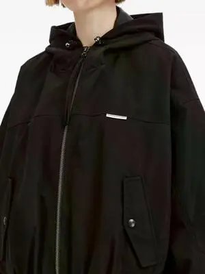 Izzue Hooded Logo-print Oversized Jacket