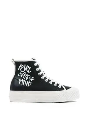 Karl Lagerfeld Kampus Max V High-top Sneakers - Black
