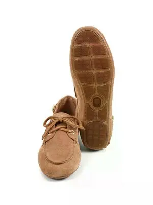 Karl Lagerfeld Ariella Suede Boat Shoes - Neutrals