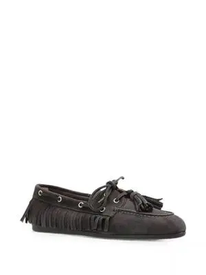 POSA Fringed Loafers With Tassel Detail