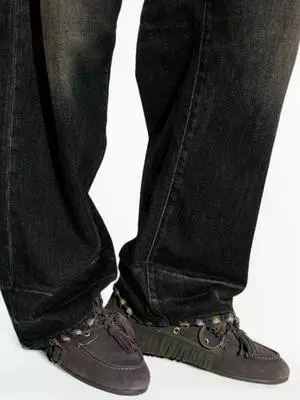 POSA Fringed Loafers With Tassel Detail