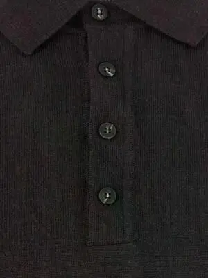 KANGRA Button-fastening Long-sleeve Polo Shirt