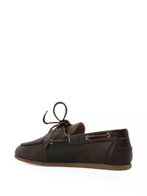 POSA Milano Leather Boat Shoes