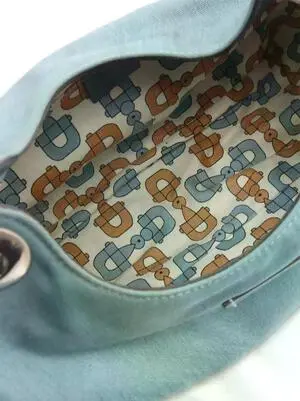 Gucci 2000s Canvas Leather Shoulder Bag