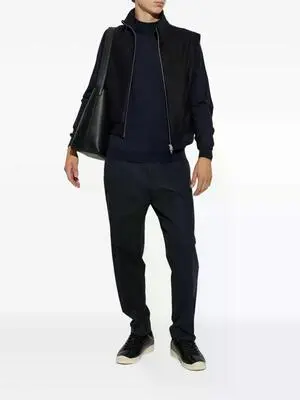 Kiton Mock Neck Long Sleeve Sweater