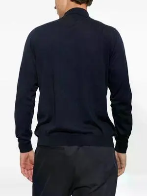 Kiton Mock Neck Long Sleeve Sweater