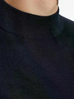 Kiton Mock Neck Long Sleeve Sweater