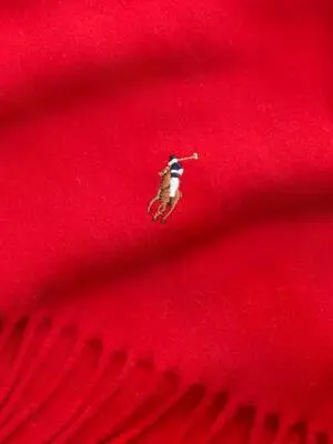 Polo Ralph Lauren Pony Fringed Scarf