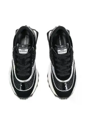 Karl Lagerfeld Embellished Panelled Sneakers