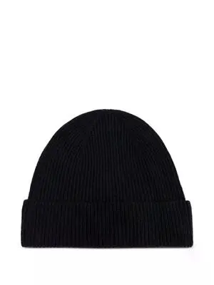 Kiton Logo-patch Ribbed-knit Beanie Hat