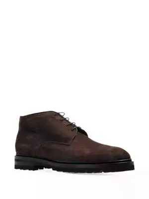 Kiton Lace-up Suede Boots