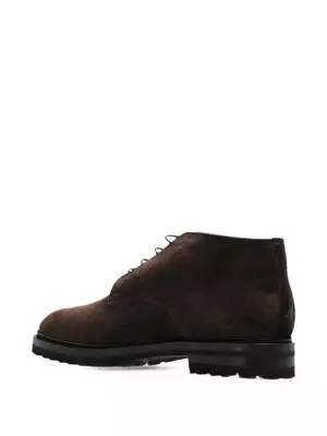 Kiton Lace-up Suede Boots