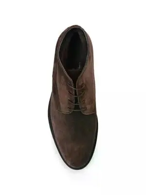 Kiton Lace-up Suede Boots