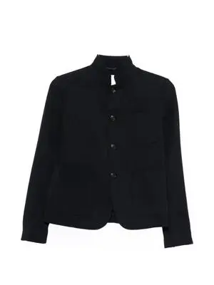 CIRCOLO 1901 Mandarin-collar Patch-pocket Jacket - Blue