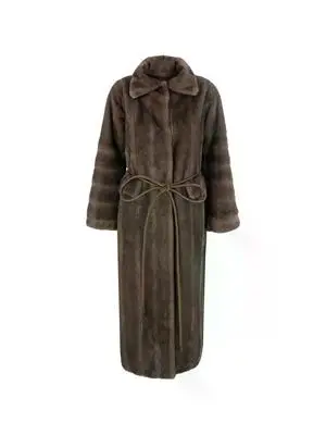 VALENTINI 1972 Belted Faux-fur Coat