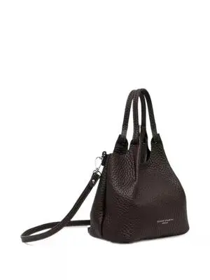 GIANNI CHIARINI Small Grained Leather Tote Bag - Brown