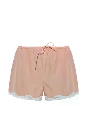 Posse Name Tabitha Scalloped Lace-trim Shorts - Pink