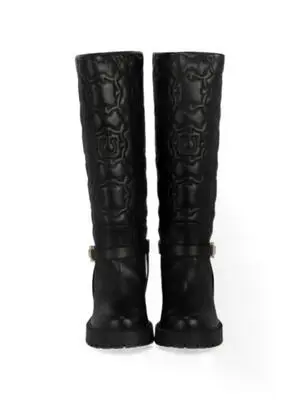 FERRAGAMO Quilted Leather Boots
