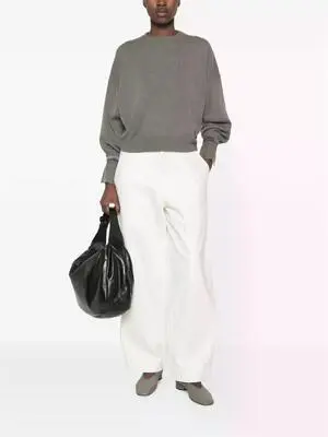Brunello Cucinelli Monili-embellished Crew Neck Sweater
