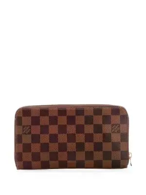 LOUIS VUITTON Zippy Organizer Damier Small Wallets - Brown