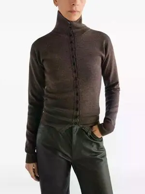 LEMAIRE Buttoned Fine Wool Top