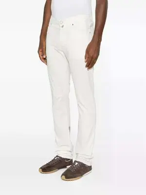 Jacob Cohen Bard Slim-fit Trousers - White