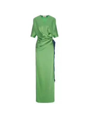 V:PM ATELIER Samantha Draped Maxi Dress